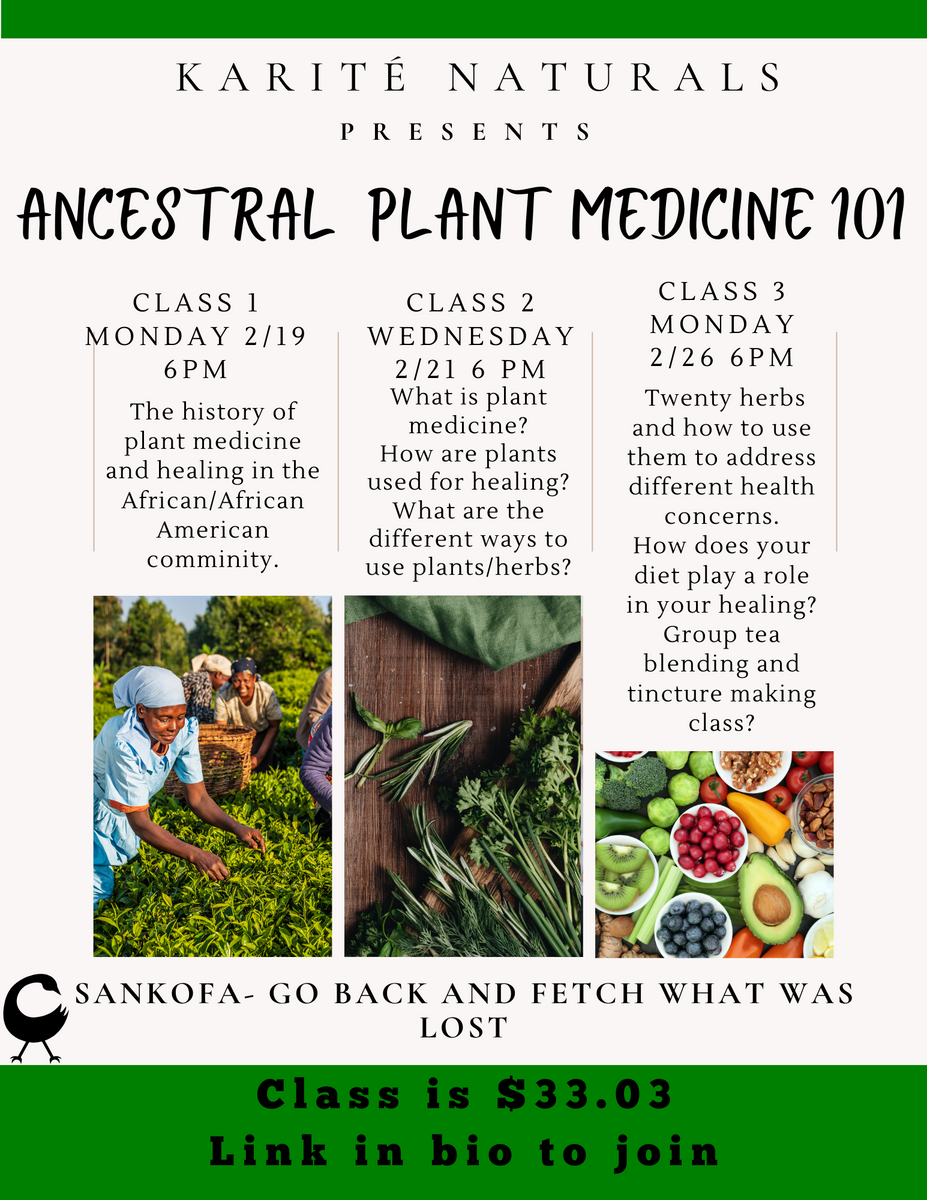 ANCESTRAL PLANT MEDICINE CLASS 101 – Karite Naturals